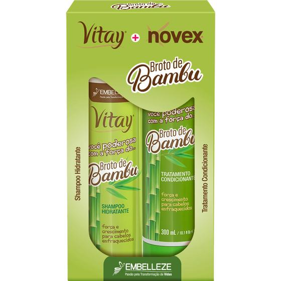Kit Shampoo e Condicionador Vitay Novex Broto de Bambu - Embelleze ...