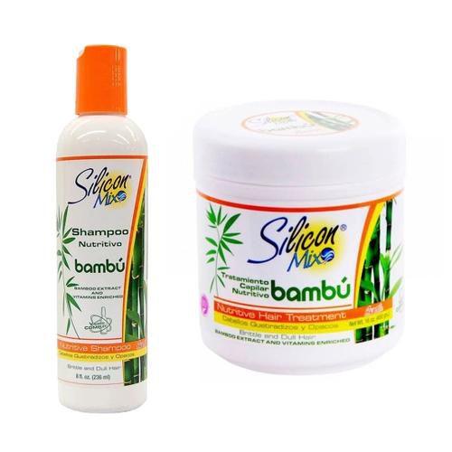 Kit Shampoo Silicon Mix Bambu 473ml + Máscara De Tratamento Nutritivo ...