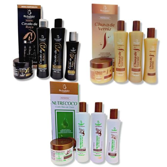 Kit Shampoo Tratamento Capilar Bio Instinto 4 Itens 3 Kits - Kit de ...