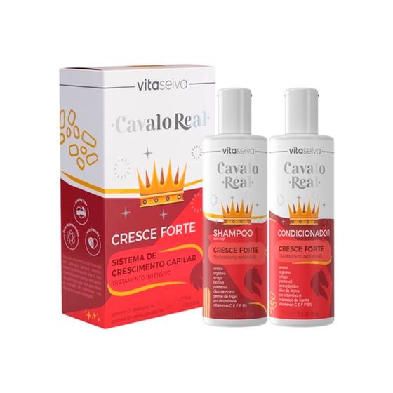 Kit Shampoo Vita Seiva Cavalo Real + Creme Crescimento 140ml - Kit ...