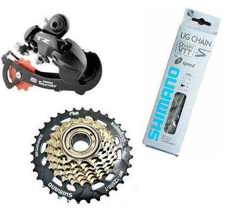 Kit Shimano Mega Ranger Corrente UG 50 Cambio Traz TZ 50 - Suspensão de ...