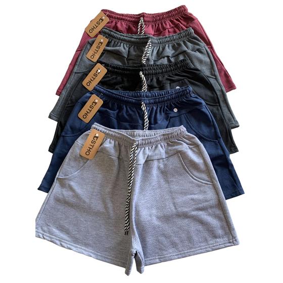 Kit Short Básico Feminino c/ 3 Peças - Básicos - AGSTHO - Short ...