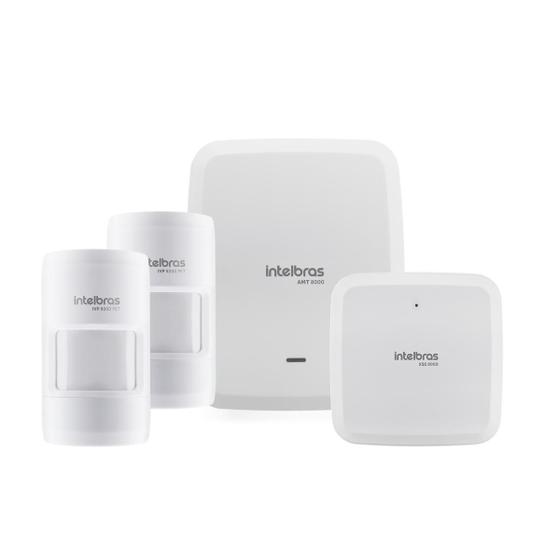 Kit Sistema De Alarme Amt 8000 Com 2 Sensores Intelbras - Alarme ...