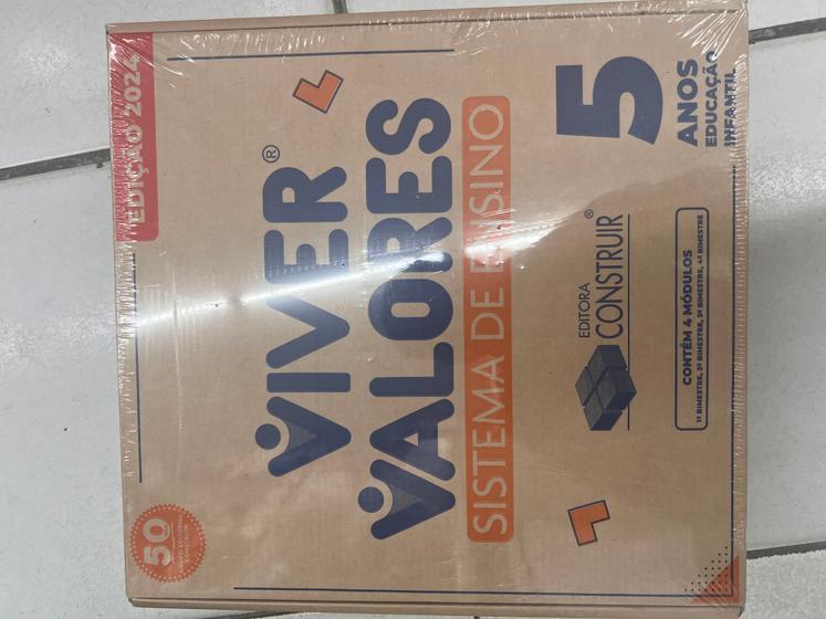 Kit sistema de ensino viver valores 5 anos ed. Infantil 2024 construir - Livros - Livros de ...