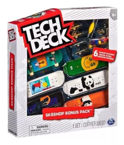 Kit Skate De Dedo Com 6 Shapes Enjoi Tech Deck Sunny 2892 - Skate de ...