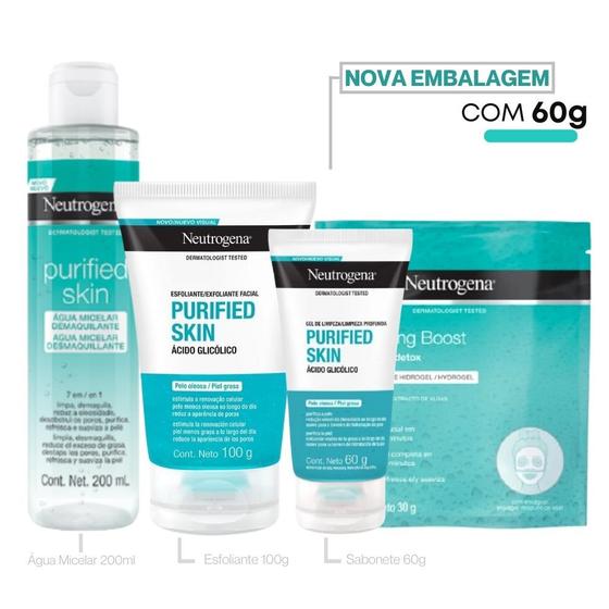 Kit Skincare Agua Micelar + Sabonete 60g + Esfoliante Facial + Mascara ...