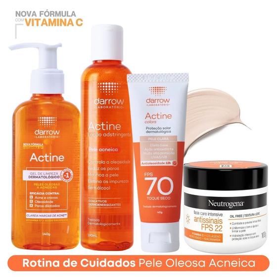 Kit Skincare Antiacne: Sabonete 140g + Tônico + Protetor Solar FPS 70 ...