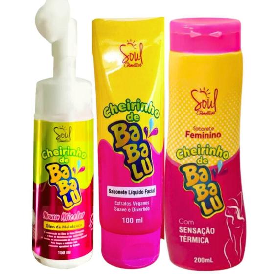Kit Skincare Babalu Sabonete Mousse Liquido Facial E Íntimo - Soul ...