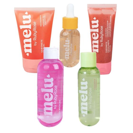 Kit Skincare Hidratante Melu by Ruby Rose Cuidado Facial Sabonete ...