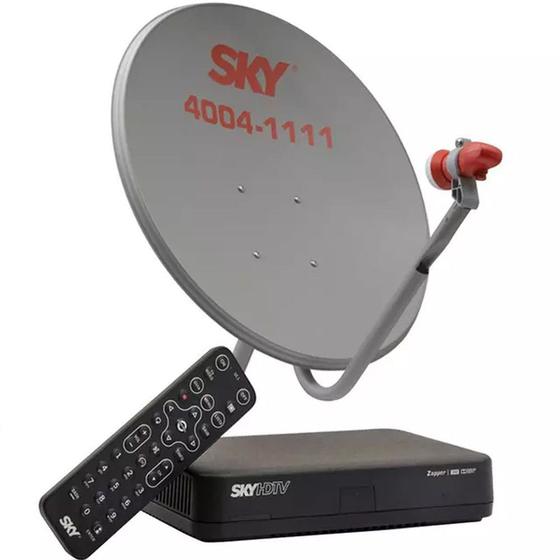 Kit Sky Vivensis Pré Pago Conforto HD 75cm - Antena - Magazine Luiza