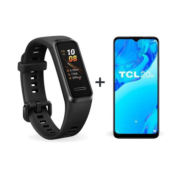 Kit Smartphone Tcl 20b Dual Sim 64 Gb + Relogio Digital Huawei Smart ...