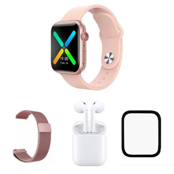 Kit Smartwatch Inteligente X8 com 2 Pulseiras + Fone De Ouvido inPods ...