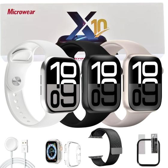 Kit Smartwatch Relogio Inteligente S10 Original Masculino Feminino ...