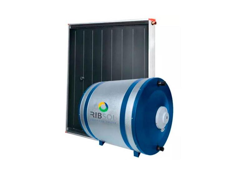 Kit Solar Boiler 200 Litros E 1 Placa Coletor Solar Em Aço Inox 200x100 ...