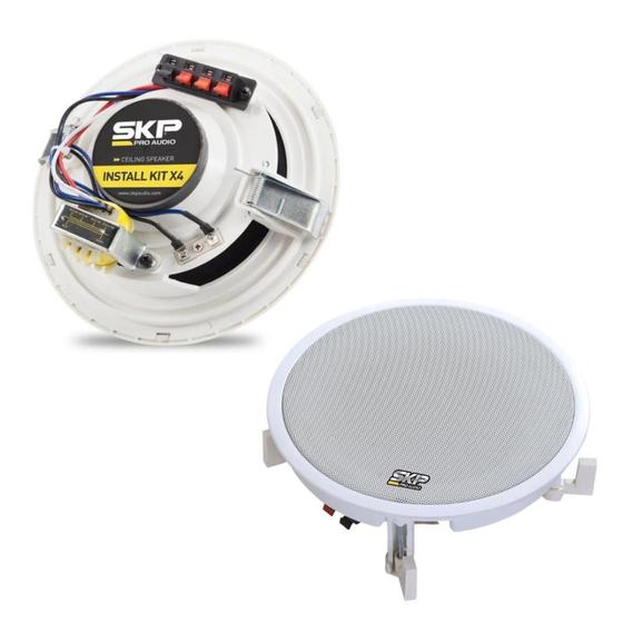Kit som ambiente caixas ativa passiva bluetooth teto skp install kit x4 ...