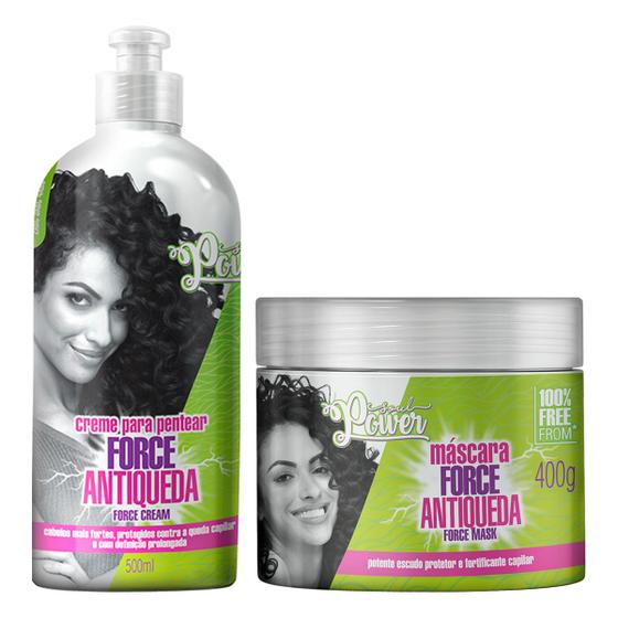 Kit Soul Power Antiqueda Máscara + Creme De Pentear 500ml - Kit de ...