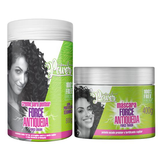 Kit Soul Power Antiqueda Máscara + Creme De Pentear 800g - Kit de ...