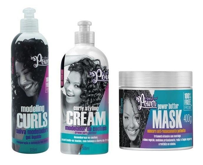 Kit Soul Power Creme Styling + Máscara + Seiva Modeladora - Kit de ...