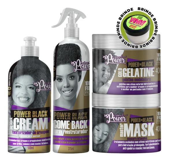 Kit Soul Power Poder Do Black 500ml - Kit de Tratamento para Cabelos - Magazine Luiza