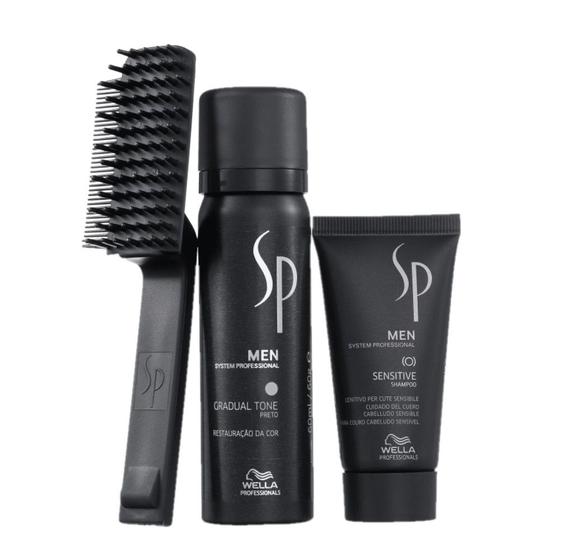 Kit SP System Professional Men Gradual Tone Black (3 Produtos) - Kit de ...