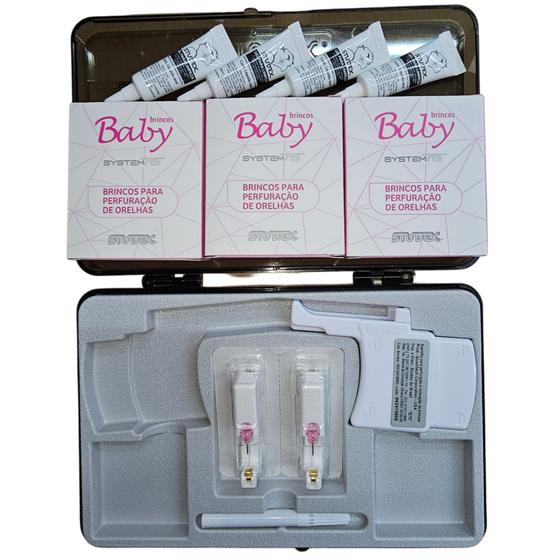 Kit studex system 75 baby 8 pares, aplicador, caixa acrilica - Massinha ...