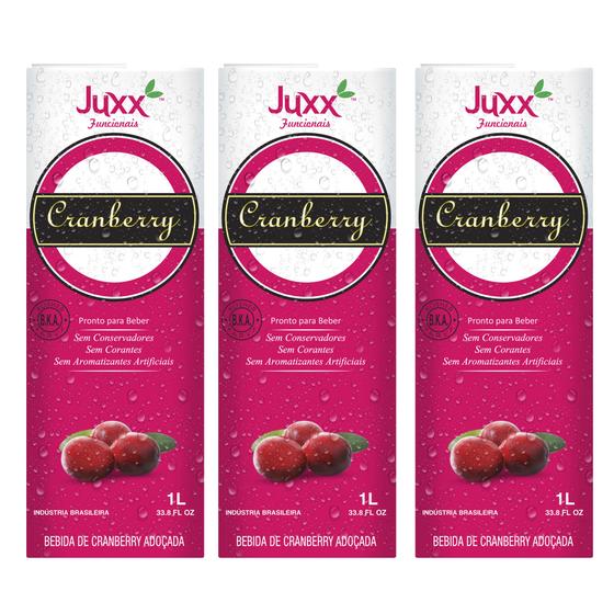 Kit SUCO CRANBERRY JUXX - 03 X 1000ML - Globalbev - Suco - Magazine Luiza
