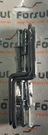 Kit Suporte De Tranca Aberto Forsul (2 Suportes + Parafusos) Preto ...