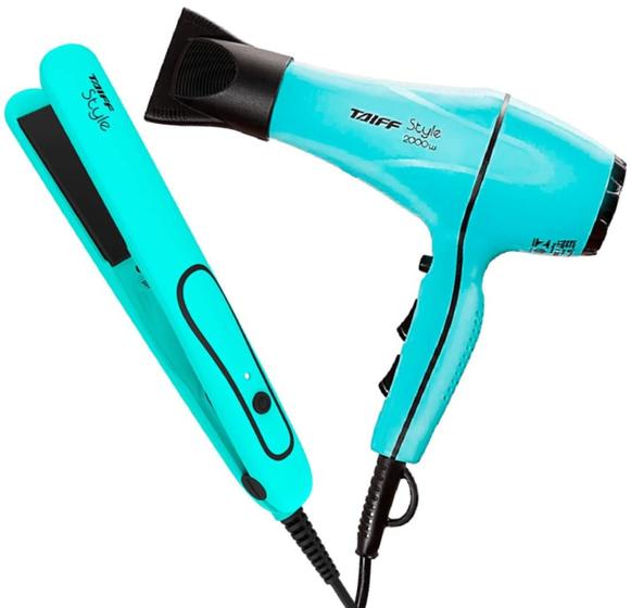 Kit Taiff Secador Style 2000W Profissional e Prancha Style 210C ...