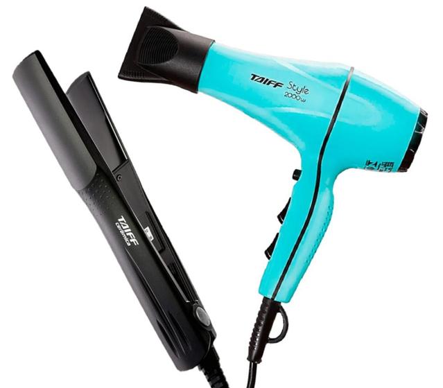 Kit Taiff Secador Taiff Style 2000W Profissional Com Prancha Taiff ...