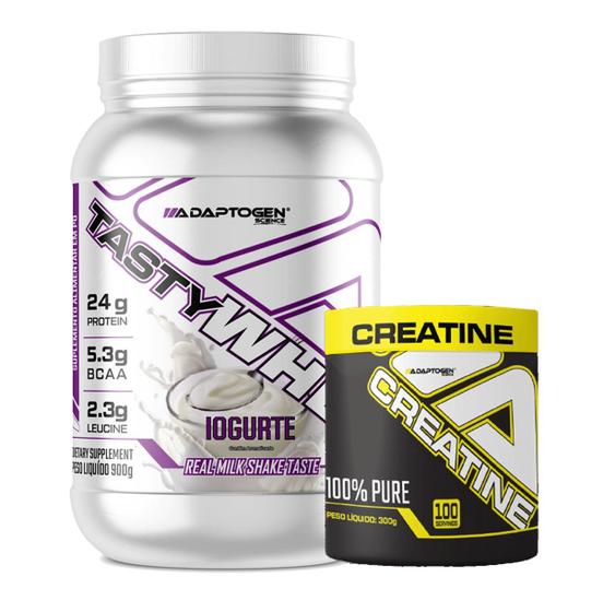 Kit Tasty Whey Iorgute 900g + Creatina Adaptogen 300g - Adaptogen ...