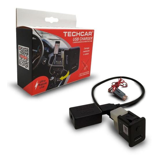 Kit Techcar Usb Charge Carregador Automotivo Usb 3a 12v - Carregador ...