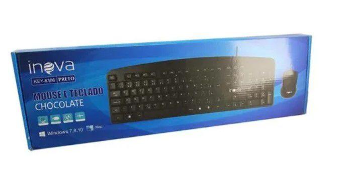 Kit Teclado e Mouse Inova Usb 1200dpi Pc Notebook Com Fio - Kit Teclado ...