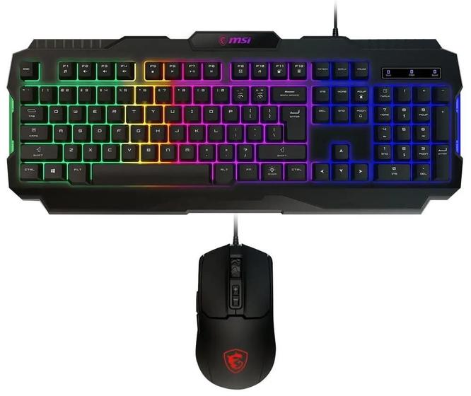 Kit Teclado + Mouse Gamer MSI Forge GK100 Combo (Ingles) - Kit Gamer ...