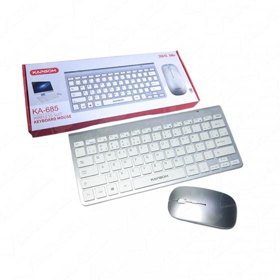 Kit Teclado + Mouse Sem Fio Kapbom Pt/br ka685 - Kit Teclado e Mouse - Magazine Luiza