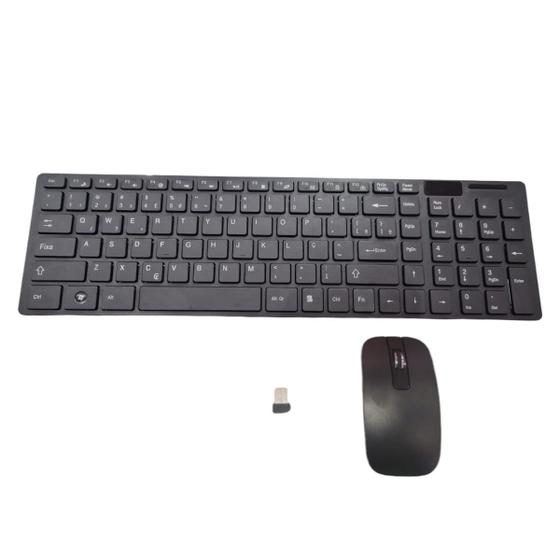 Kit Teclado Sem Fio Usb Pequeno Notebook Compacto Slim Mouse - Eagle ...