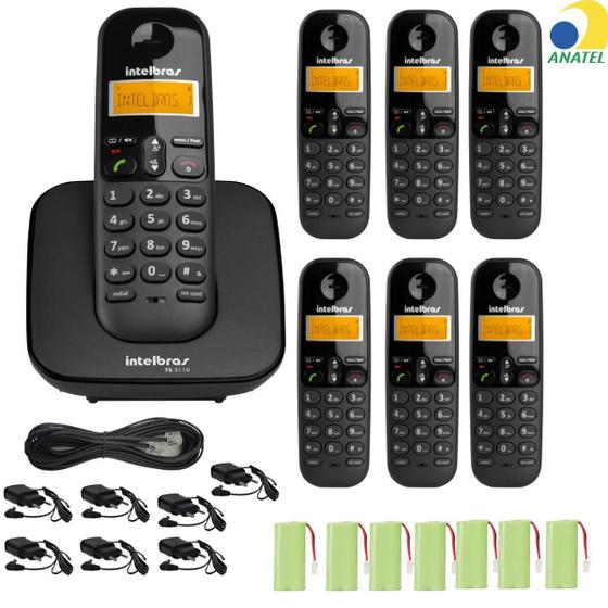 Kit Telefone S/F 6 Ramal Adicional Id Bina Ts 3110 Intelbras - Ramais ...