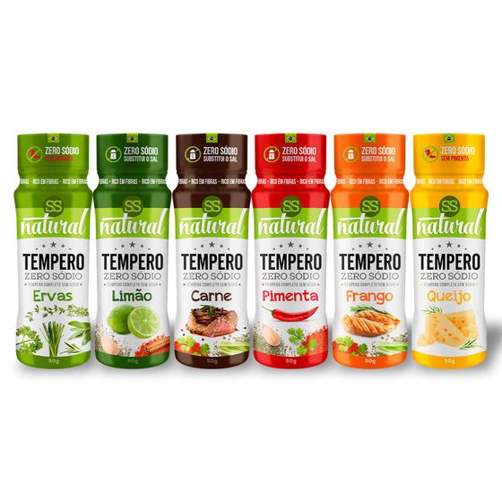 Kit temperos - 6 sabores - ss natural - Temperos e Condimentos ...