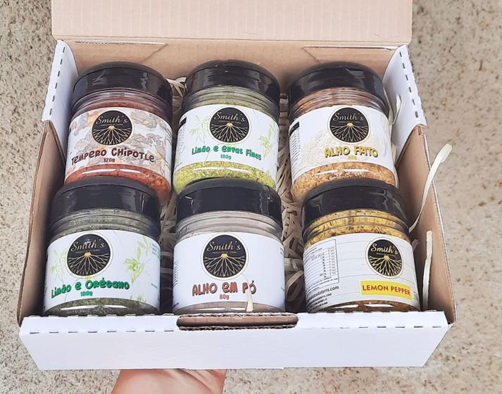 Kit temperos diversos 6 sabores dia a dia - Smiths Produtos da Terra ...