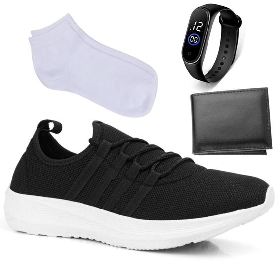 Kit Tênis Esportivo Academia Corrida Caminhada Ultra Leve Confortável ...