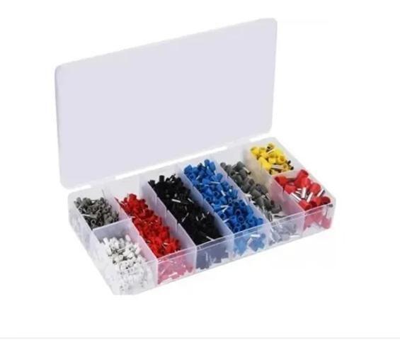 Kit Terminais Elétricos Ilhós Tubular 0,5Mm Até 10Mm 1200 Pç ...