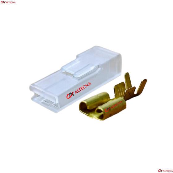 Kit Terminal Elétrico Fêmea C/Trava 6,3 E Capa 50 Pçs Cada - Altecna ...