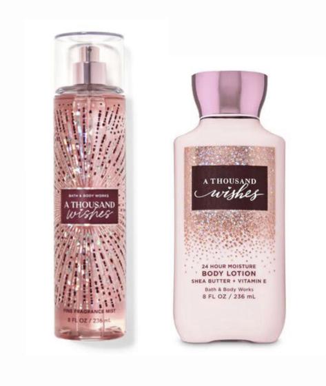 Kit Thousand Wishes Body Splash E Hidratante Bath Body Works
