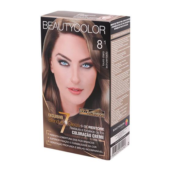 Kit Tintura Beauty Color 8.1 Louro Claro Acinzentado - Tinta de Cabelo ...