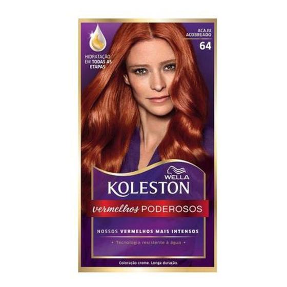 Kit Tintura Koleston Acaju Acobreado 64 - Wella - Tinta de Cabelo ...