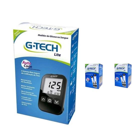 Kit Tiras De Glicemia G-tech Lite - 100 Unidades - Tiras para Medir ...