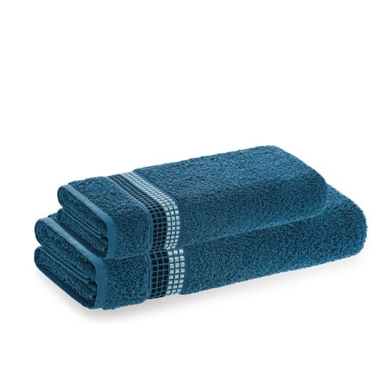 Kit Toalha Banho e Rosto Casa In Dimer Karsten 2 Peças - Jogo de ...