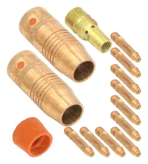Kit Tocha Solda Mig Bico 1.2mm Bocal Difusor 300 Amps 14pçs - GVA ...