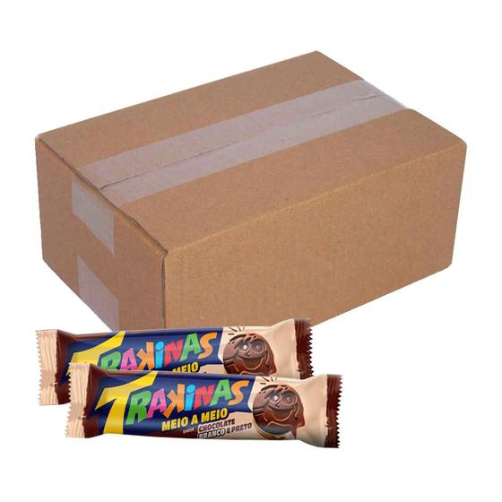 Kit Trakinas Meio a Meio Chocolate Branco e Preto c/24 - Nabisco ...