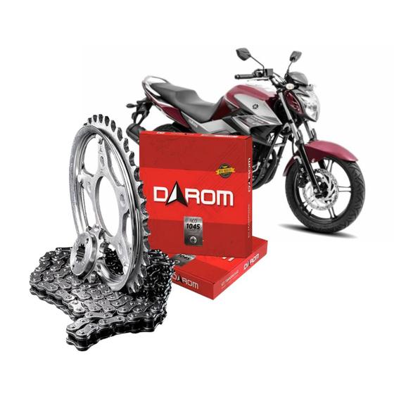 Kit Transmissão Relação Yamaha Fazer 250 2006-2017 - Darom ...