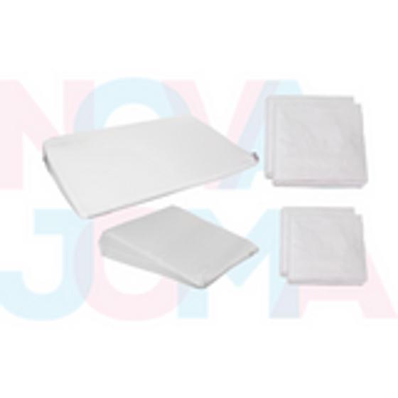 Kit Travesseiros Anti-refluxo De Berço E Carrinho+ 4 Fronhas Branco ...